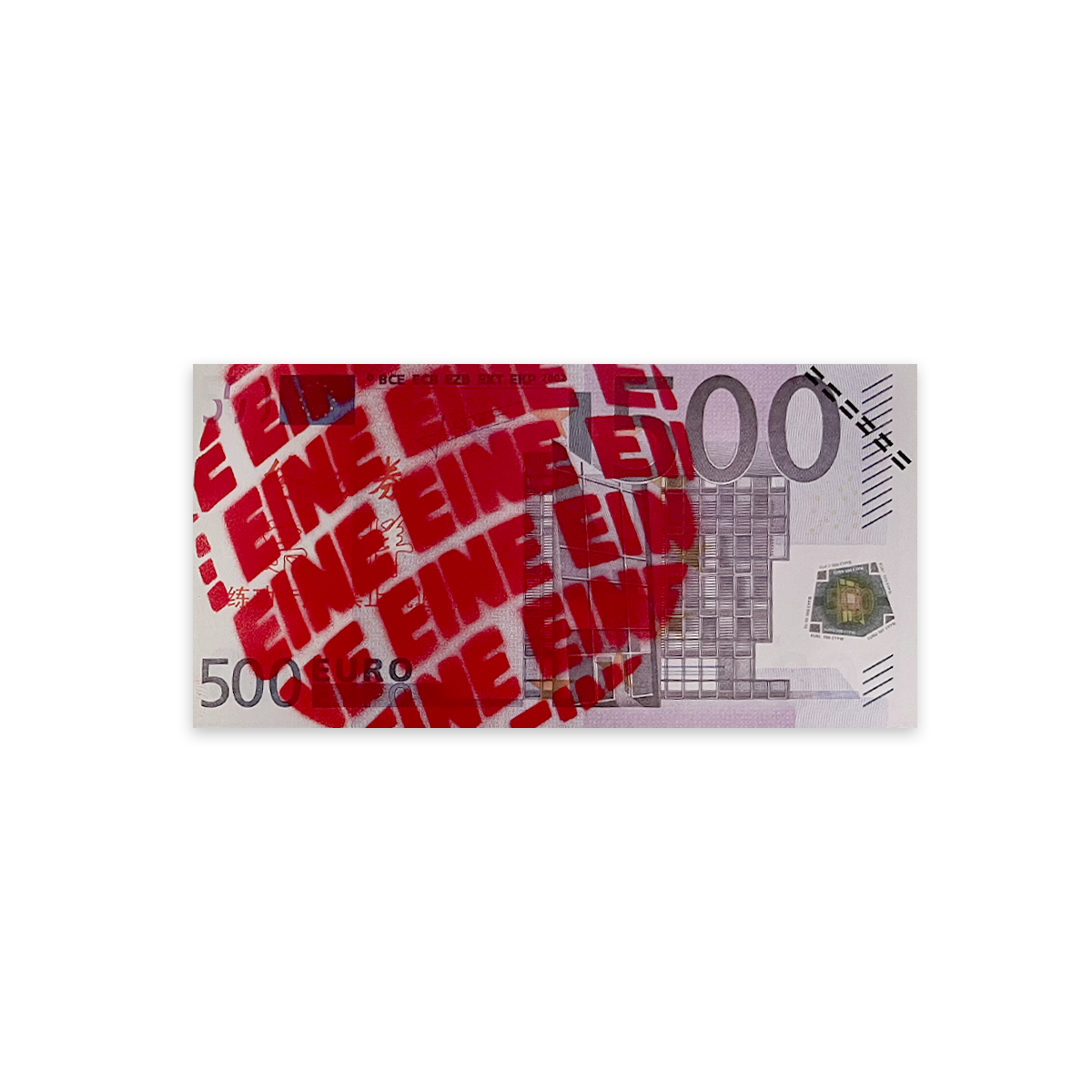 Fake Notes €500 – Ben Eine