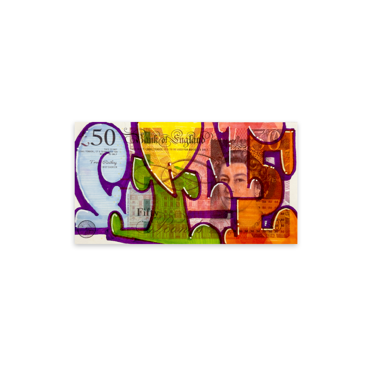 Fake Notes £50 – Ben Eine