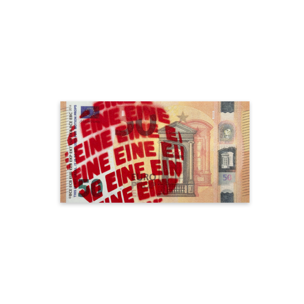 Fake Notes €50 – Ben Eine