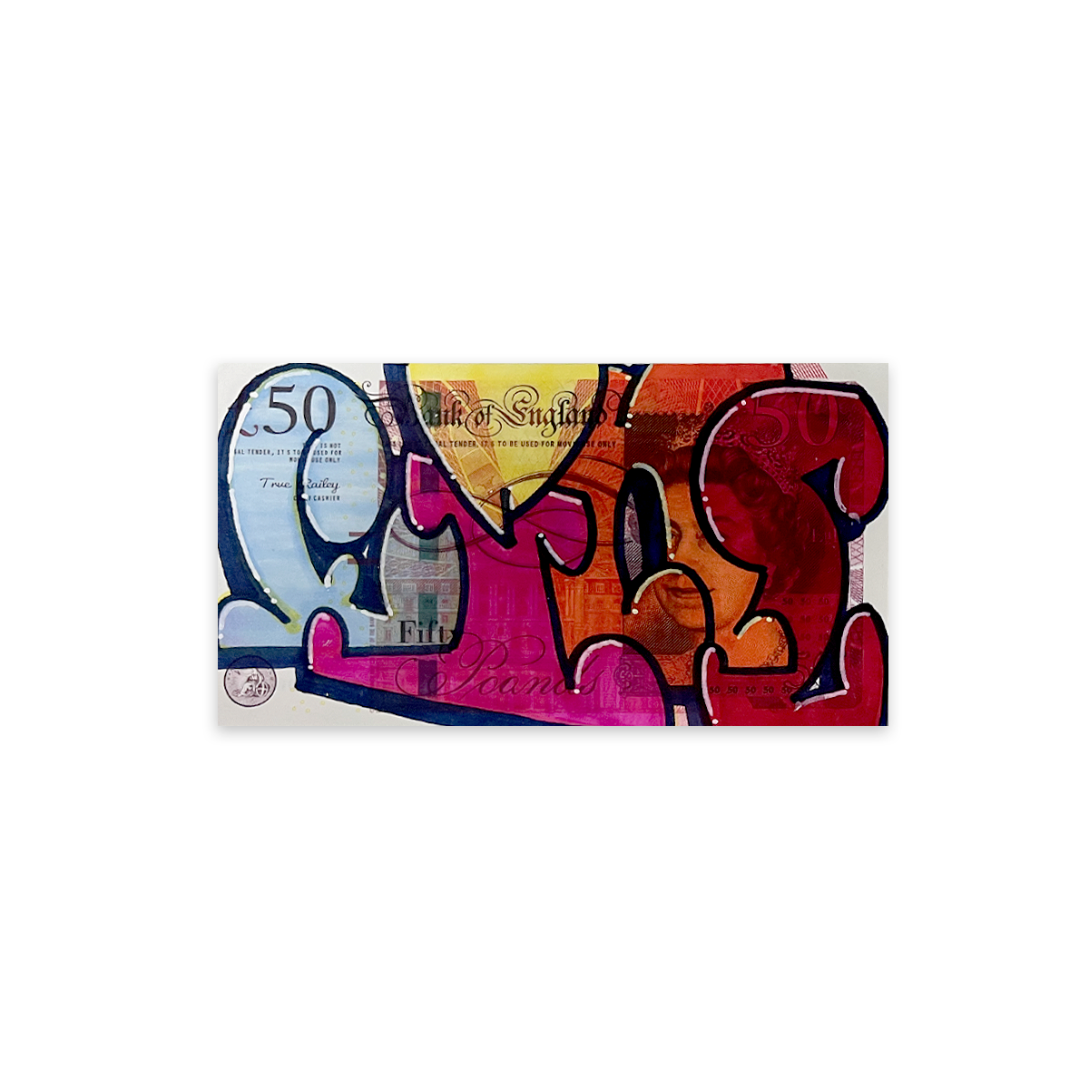 Fake Notes £50 – Ben Eine