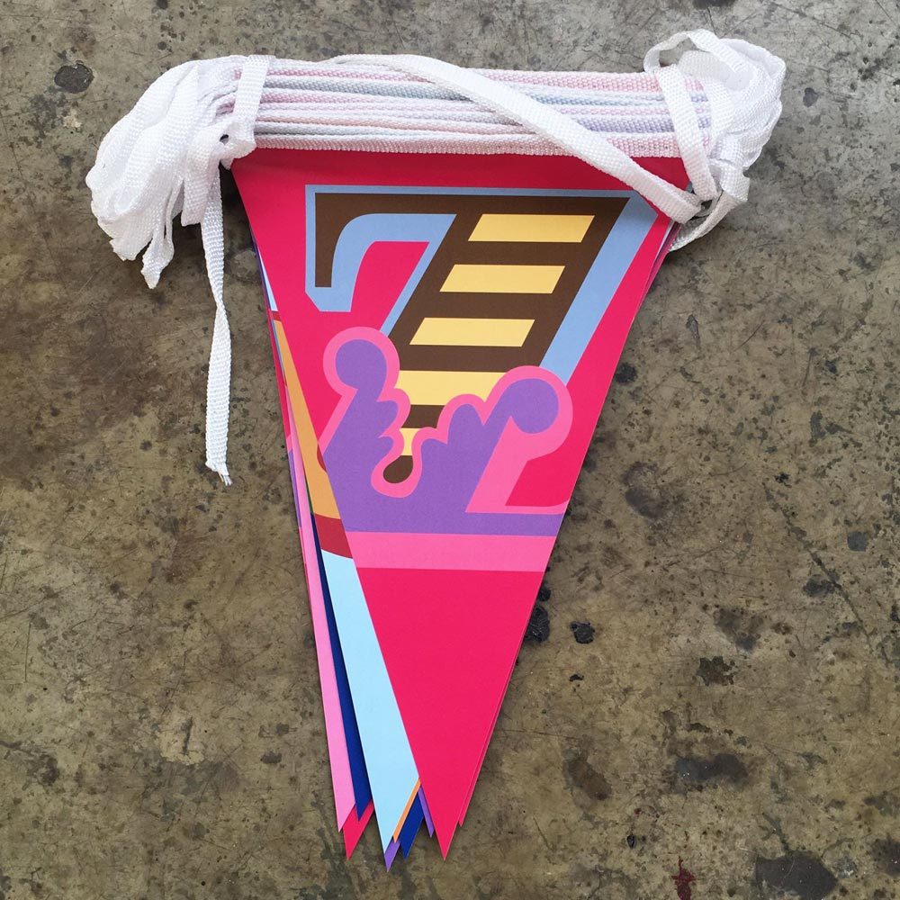 New Circus Bunting by Ben Eine